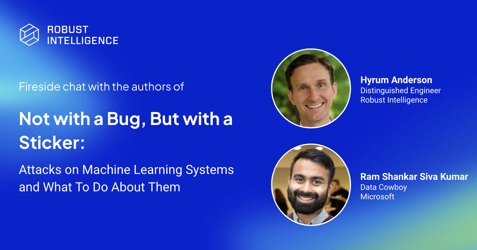Not with a Bug, But with a Sticker: Attacks on ML Systems and What to do About Them — Robust ...